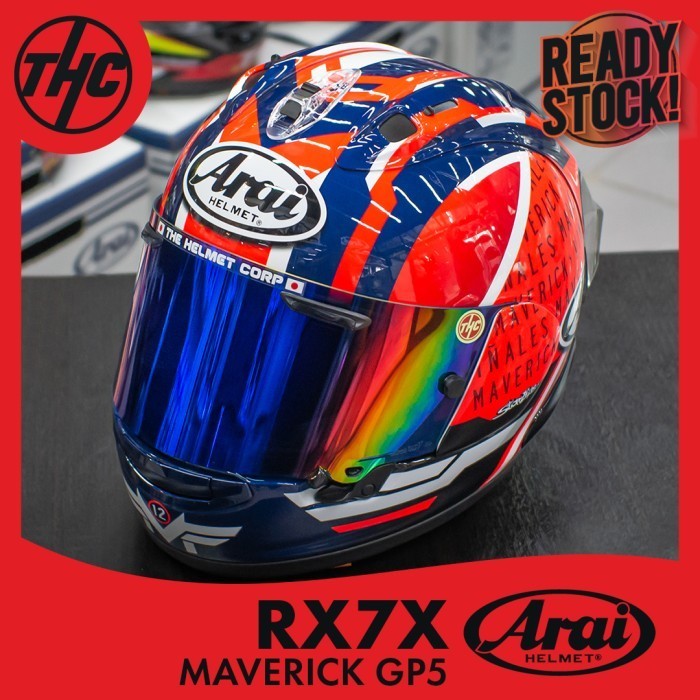 Jual [New] Arai Rx7X Maverick Vinales Gp5 Rx-7X Gp-5 Full Face Helm Limited | Shopee Indonesia