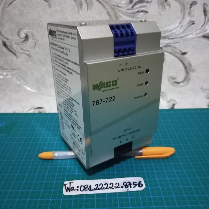 Jual [New Ori] Wago 787-722 Power Supply Rel 24Vdc 5A Persamaan Quint-Ps/1Ac/24Dc/5 Berkualitas ...