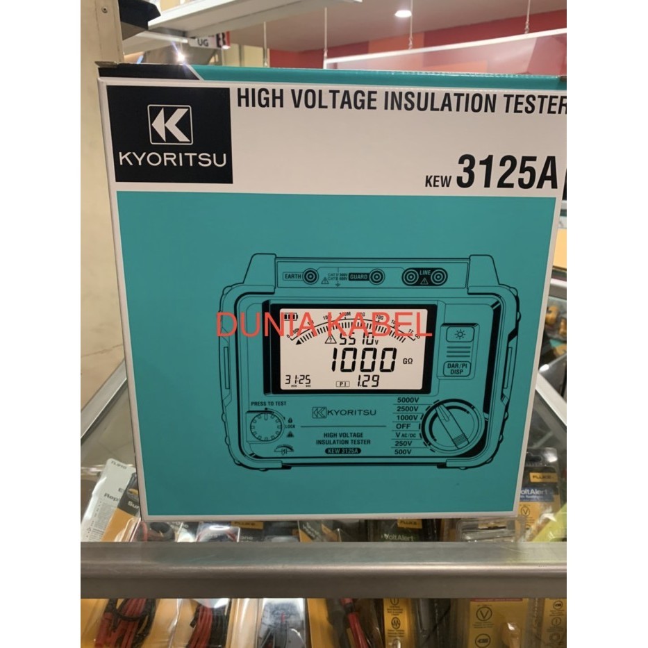 Jual [New Ori] High Voltage Insulation Tester Megger Kyoritsu 3125A Ori ...