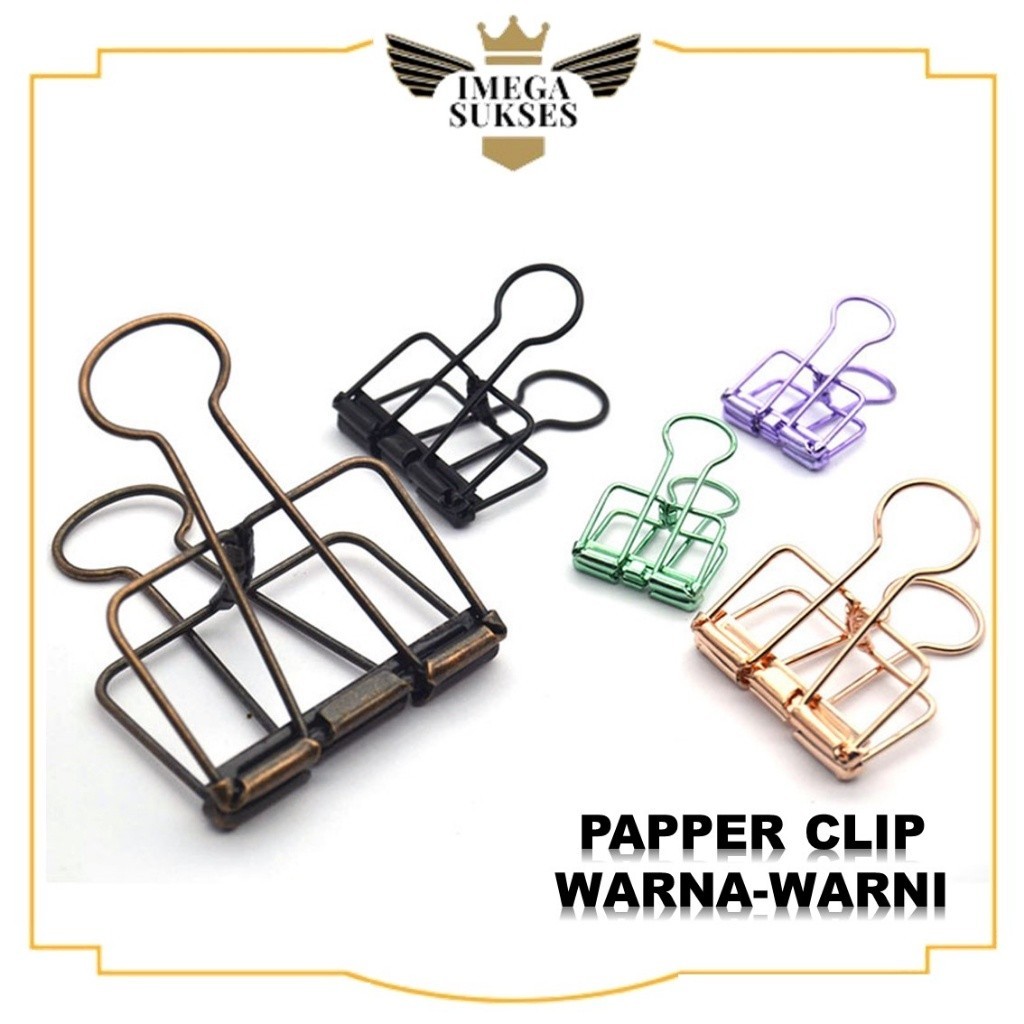 Jual PHG - Paper Clip Besi Warna-Warni Klip Penjepit Buku Bahan Metal ...