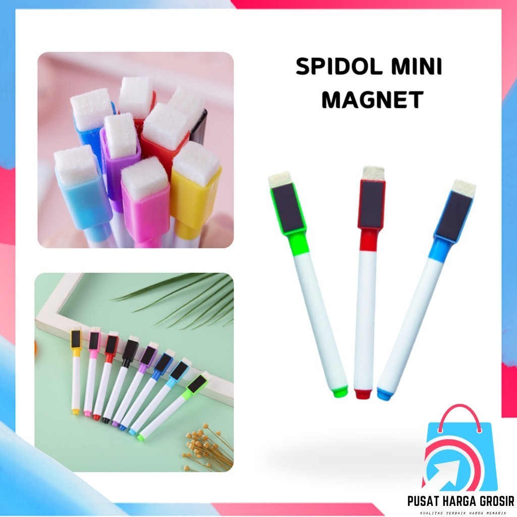 Jual PHG - Spidol 2 IN 1 t Spidol Papan Tulis Mini Magnet White Board ...