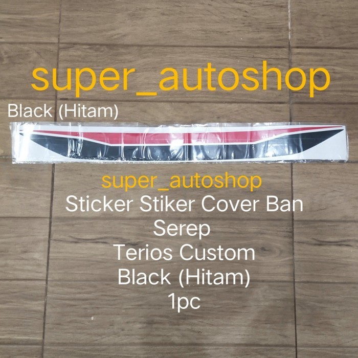 Jual STICKER STIKER COVER BAN SEREP TERIOS CUSTOM SILVER / BLACK 1PC ...