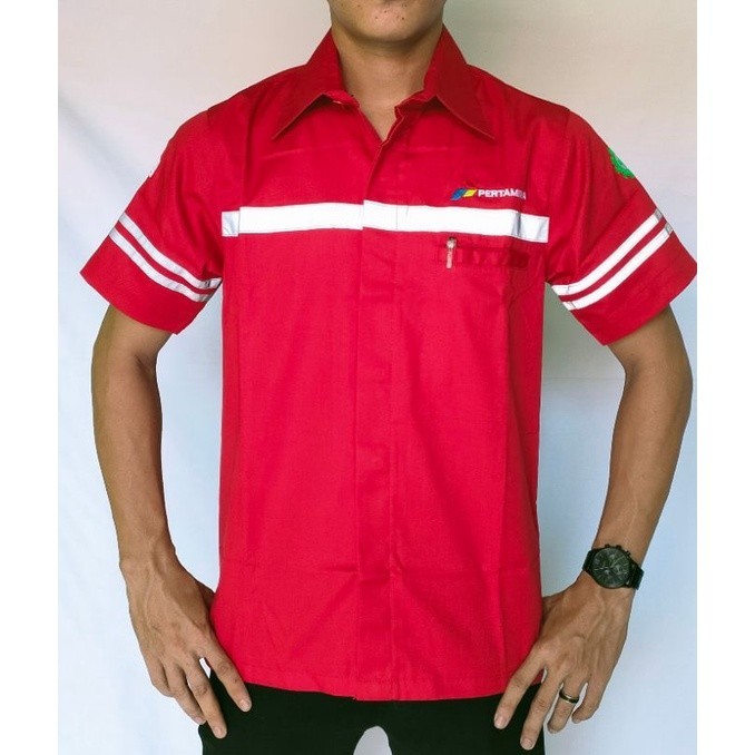Jual [OUR BEST] SPECIAL PRICE Baju Seragam Pertamina tangan pendek ...