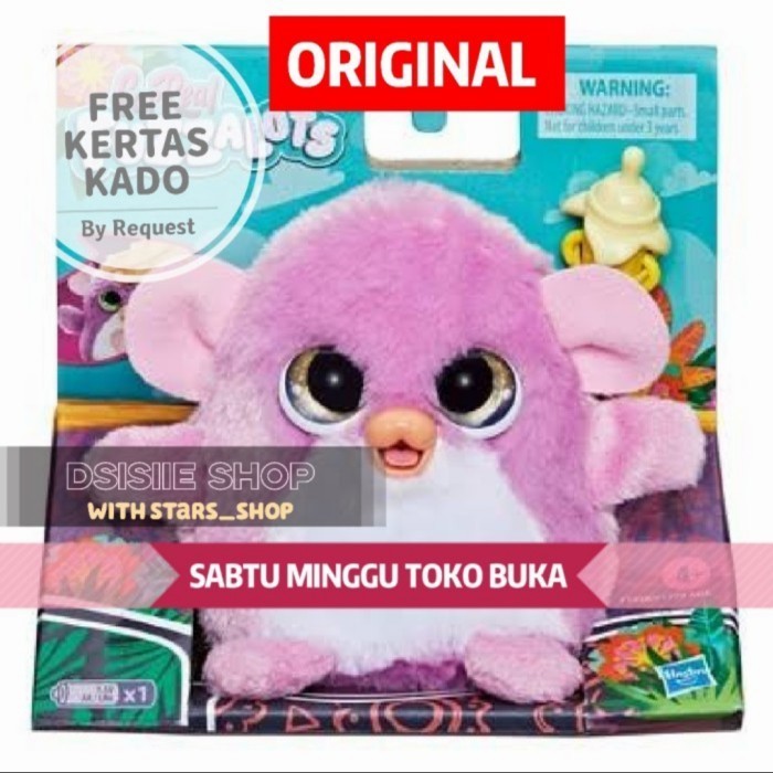 Jual [COD] Furreal Fuzzalots Monkey Girls Pink Banana Doll Original ...