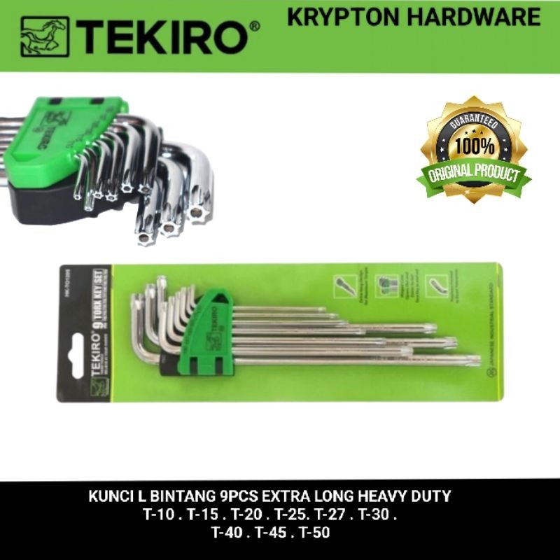 Jual tekiro kunci L set 8pcs / bintang 9pcs heavy duty (100% original ) | Shopee Indonesia