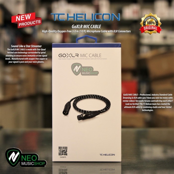 Jual PROMO TC HELICON GOXLR MIC CABLE HIGH-QUALITY OXYGEN-FREE 3M MIC ...