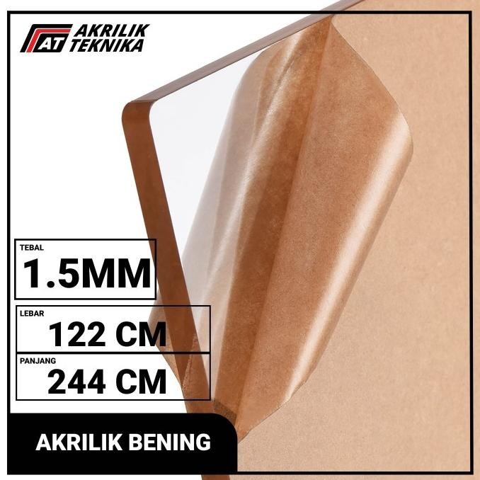 Jual AKRILIK 122 X 244 BENING / CLEAR 1,5MM LEMBARAN ACRYLIC ...