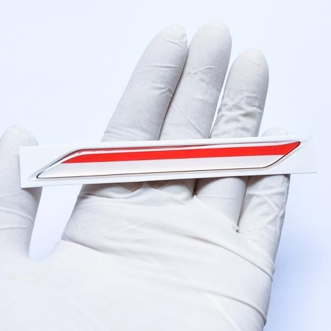 Jual Terlaku..!! Emblem Strip Merah Putih/Stiker Timbul Bendera Strip ...