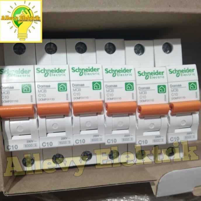 Jual Mcb New Domae 10a 1p 6kA Schneider | Shopee Indonesia