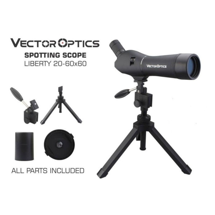 Jual VECTOR OPTICS MONOCULAR SPOTTING SCOPE 20-60X60 W/ TRIPOD TABLE ...