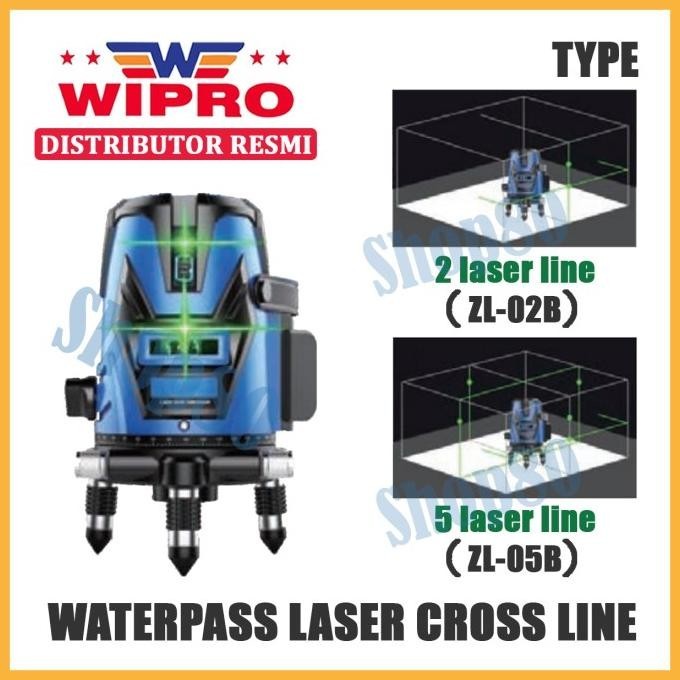 Jual juw Wipro Waterpass Green Laser 10m Tripod Level Waterpas Water ...