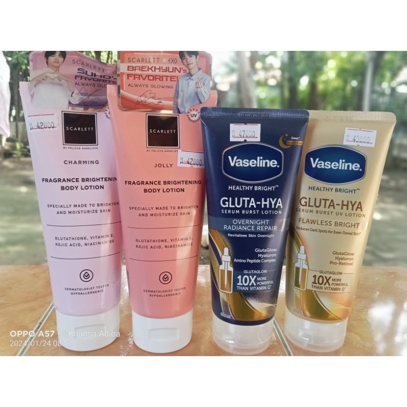 Jual Bodylotion Vaseline hanbody bodywash bodyserum madamgie marina ...