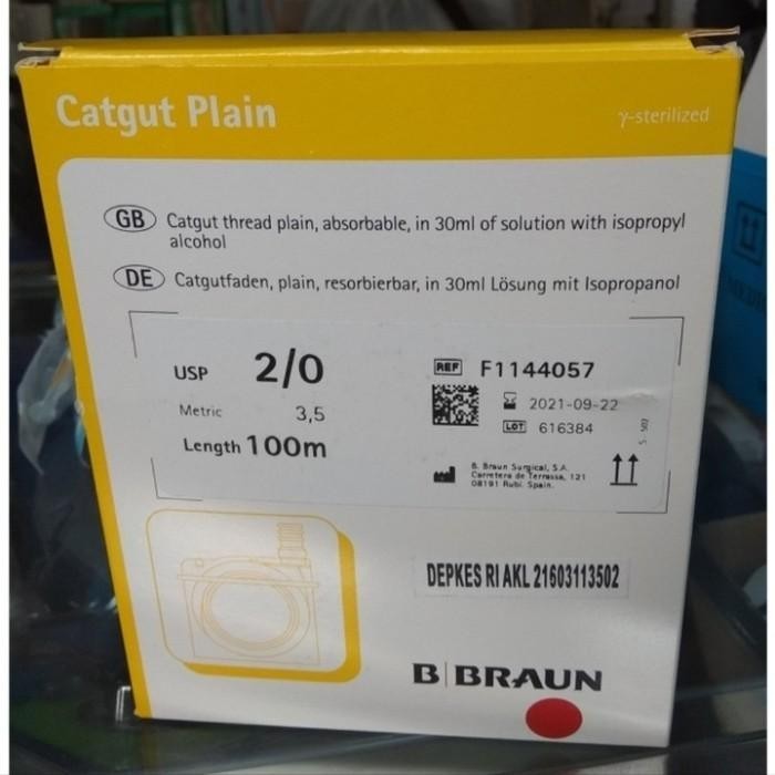 Jual Benang Roll Catgut Plain 2/0 Benang Operasi | Shopee Indonesia