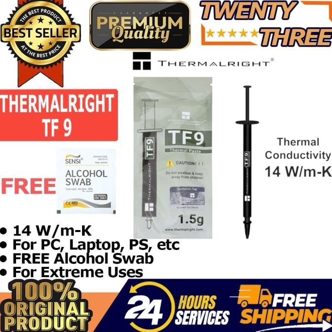 Jual THERMALRIGHT TF9 Thermal Paste 1.5 Gram Pasta Grease Laptop CPU VGA | Shopee Indonesia