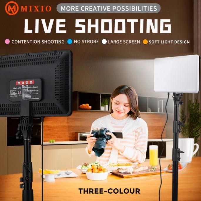 Jual MIXIO - PL36 Lampu Foto LED Video Light LIVE STREAMING Ringlight ...