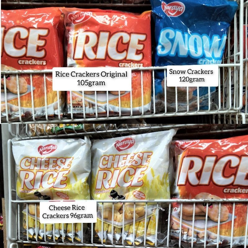 Jual Naraya Ricky Rice Crakers / Cheese Corn Crackers / Snow Crackers ...