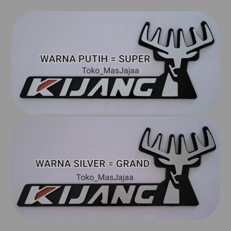Jual Logo emblem tulisan kepala kijang super grand / emblem kepala ...