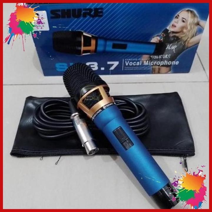 Jual mic microphone shure sh 3.7 3.8 mikrofon kabel shure sh3.7 sh3.8 ...