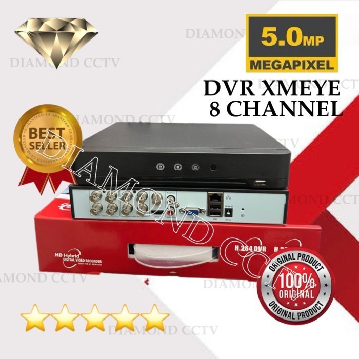 Jual DVR Xmeye 8CH 6 in 1 (AUDIO) 5MP Dvr CCTV Xmeye 8 Channel 5MP Audio | Shopee Indonesia