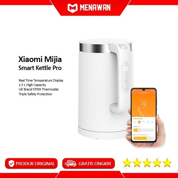 Jual Xiaomi Mijia Smart Kettle Pro / 1A Teko Listrik Stainless Original ...
