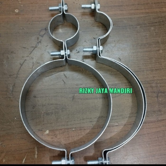 Jual Klem Double Pipa Tiang Pju 7"Inch X 2Inch" Plat Galvaniss Best ...