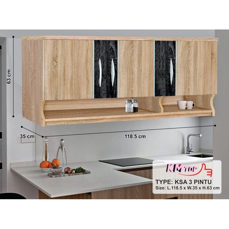 Jual Kitchen set lemari gantung pintu,sudut / KSA KMtop | Shopee Indonesia