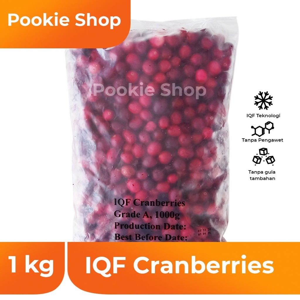 Jual IQF (individually quick frozen) cranberry/cranberries beku 1 kg | Shopee Indonesia