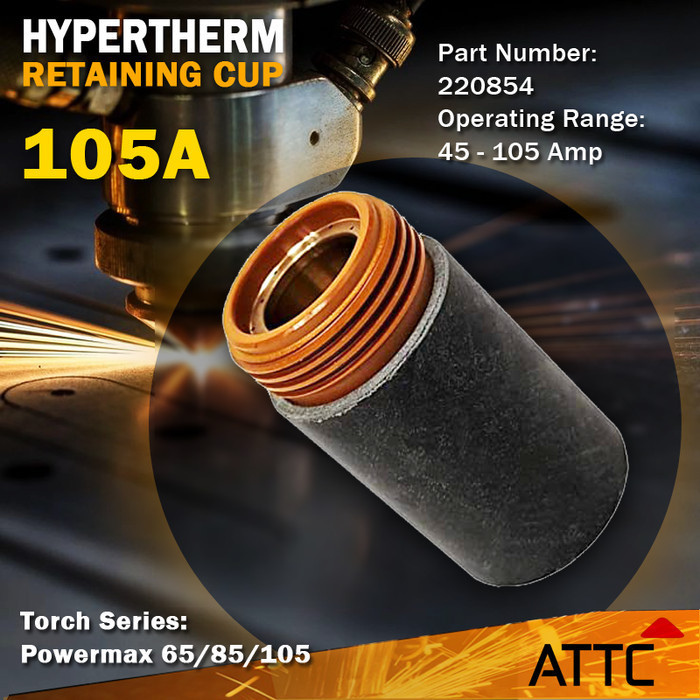 Jual RETAINING CAP 220854 HYPERTHERM DURAMAX MESIN PLASMA CUTTING PART ...