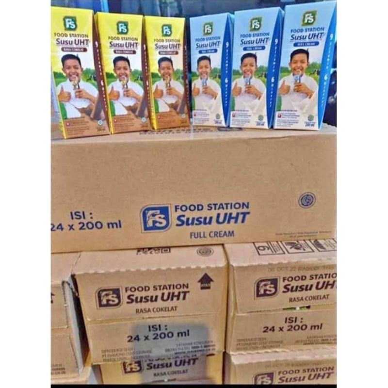 Jual Susu Food Station isi 24pcs | Susu FS | Shopee Indonesia