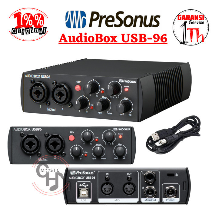 Jual PRESONUS AUDIOBOX USB 96 USB AUDIO INTERFACE ORIGINAL | Shopee ...