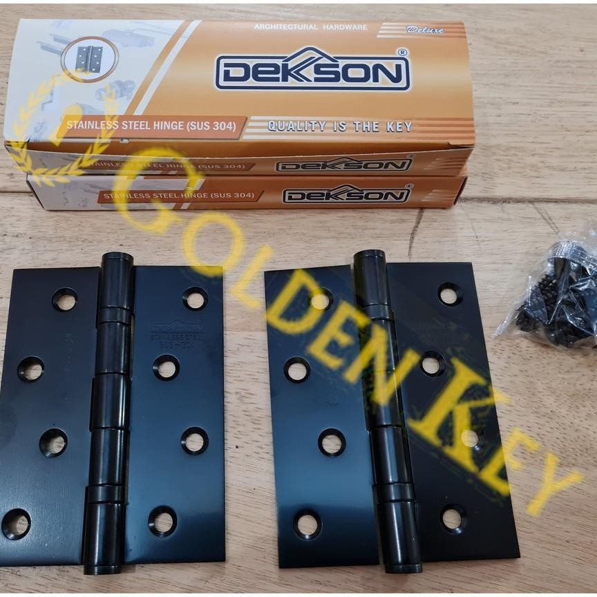Jual Engsel Pintu Hinge Dekson Dekkson 4 Inch Ess Dl 4X3X2Mm 2Bb Bk Bla ...