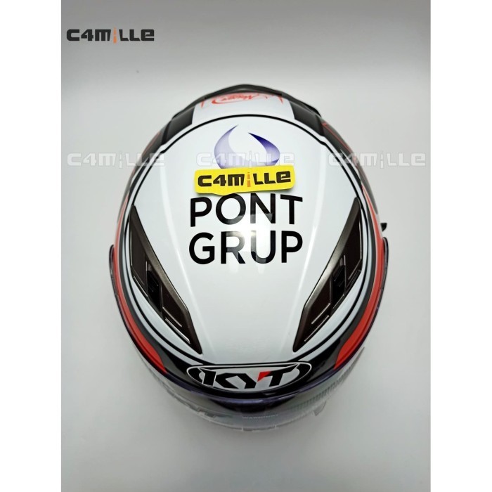 Jual HELM KYT VENDETTA 2 XAVI VIERGE BLACK RED FLUO FULL FACE | Shopee ...