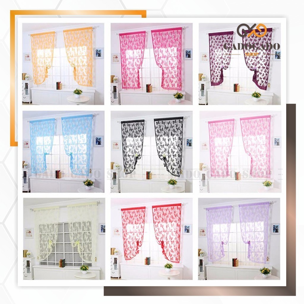 Jual GGS Tirai Benang Kupu Kupu Baichuan Tirai Gorden Tirai Pintu Tirai ...