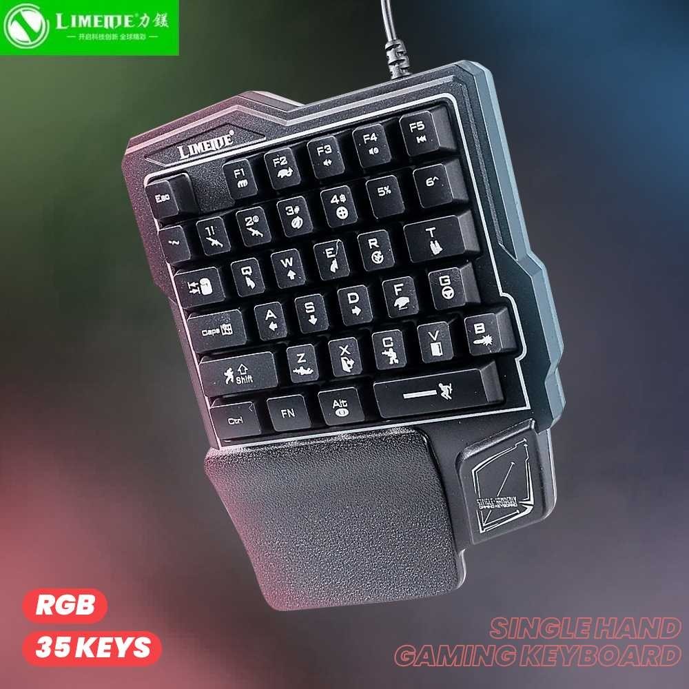 Jual LIMEIDE Single Hand Gaming Keyboard RGB 35 Keys - GK103 | Shopee ...