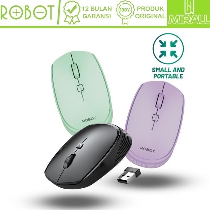 Jual New ROBOT Mouse Wireless Optica 2.4Ghz 1600 DPI Power ON/OFF M205 ,. | Shopee Indonesia
