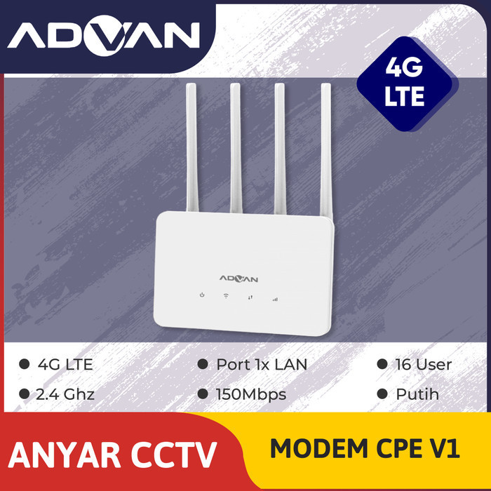 Jual Modem Router Wifi 4G LTE Advan CPE V1 Unlock All Operator | Shopee ...