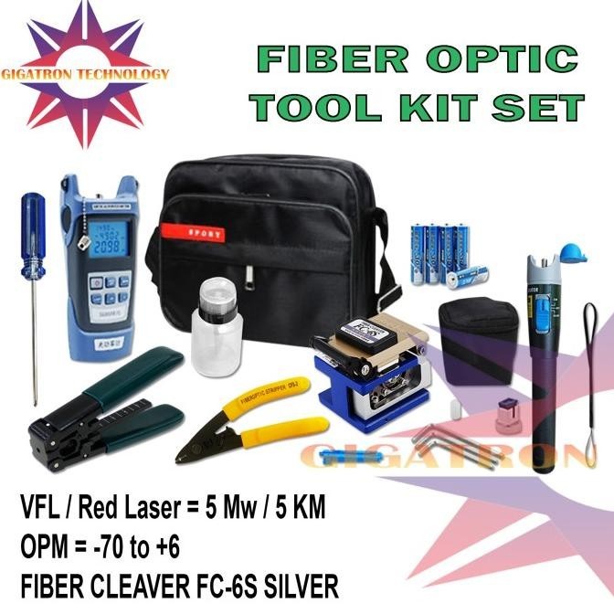 Jual FTTH Tool Kit SET Lengkap OPM VFL Cleaver FO Fiber Optik Toolkit ...