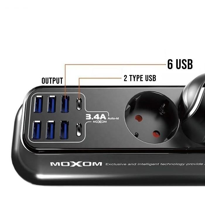 Jual POWER STRIP COLOKAN STOPKONTAK 6 USB STOP KONTAK POWER SOCKET TYPE C | Shopee Indonesia