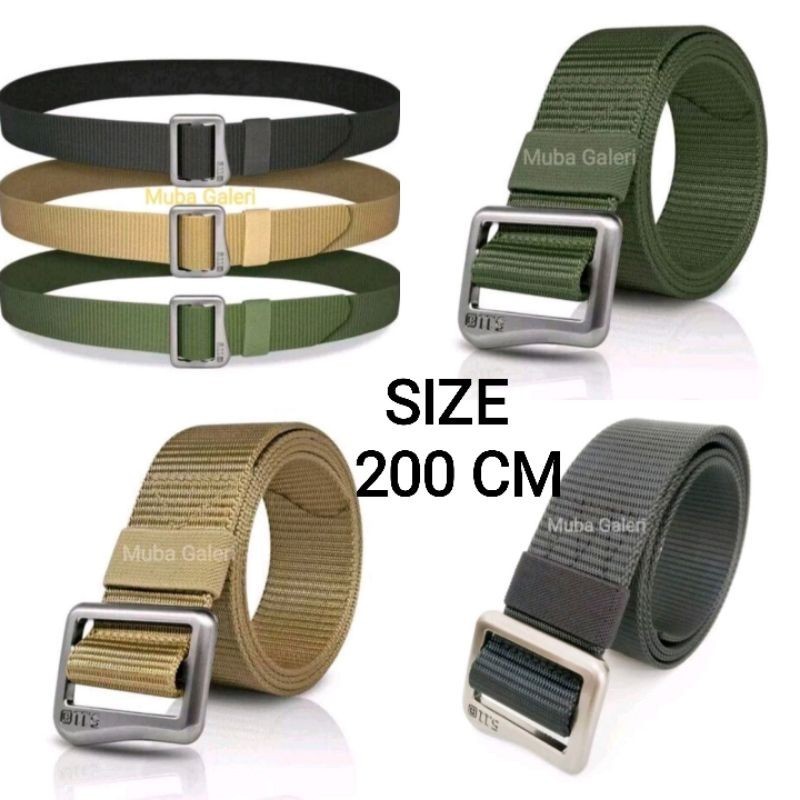 Jual IKAT PINGGANG PRIA SABUK KANVAS TACTICAL PANJANG 200 CM GESPER JUMBO MEN BELT | Shopee ...