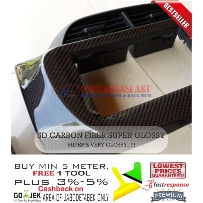 Jual Stiker / Sticker Carbon 5D ( New ) Lebar 1,5 X 0,5 Meter | Shopee ...