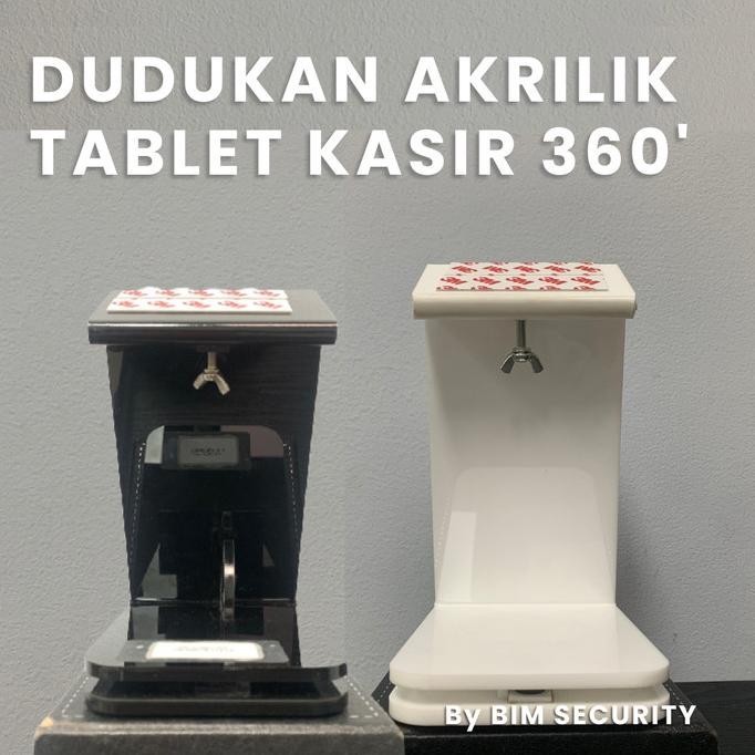 Jual Acryllic Tablet Stand Akrillik dudukan tablet kasir 360 (moka POS ...