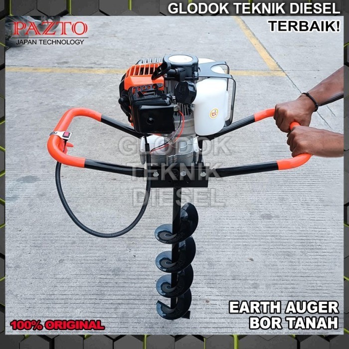 Jual Mesin Bor Lubang Tanah Biopori Earth Auger Drill 63 cc + Mata ...