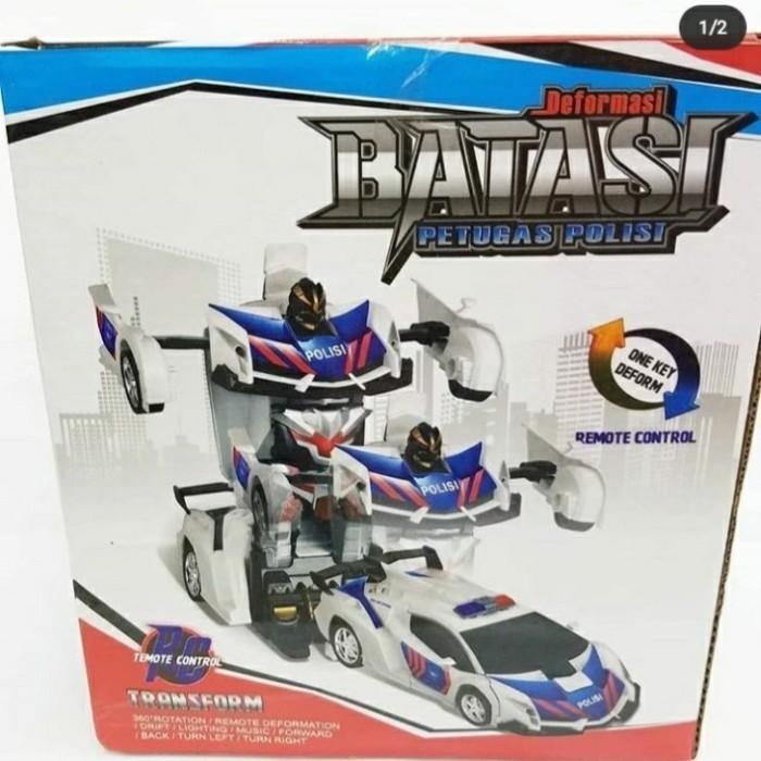 Jual MAINAN RC MOBIL ROBOT TRANSFORMER CAR JADI ROBOT REMOTE CONTROL ...