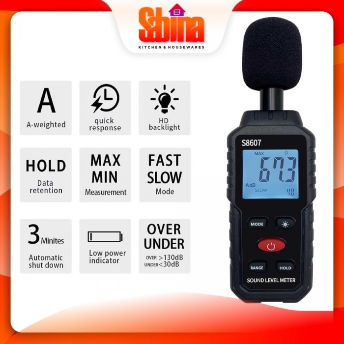 Jual Alat Ukur Kebisingan Suara Noise Detector Sound Level Decibel ...