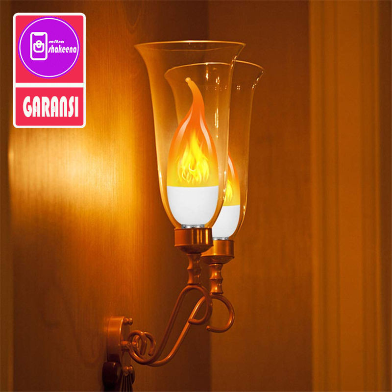 Jual SHMS Lampu Bohlam LED Api Flickering Candle Light E27 Warm 3W 4CWH ...