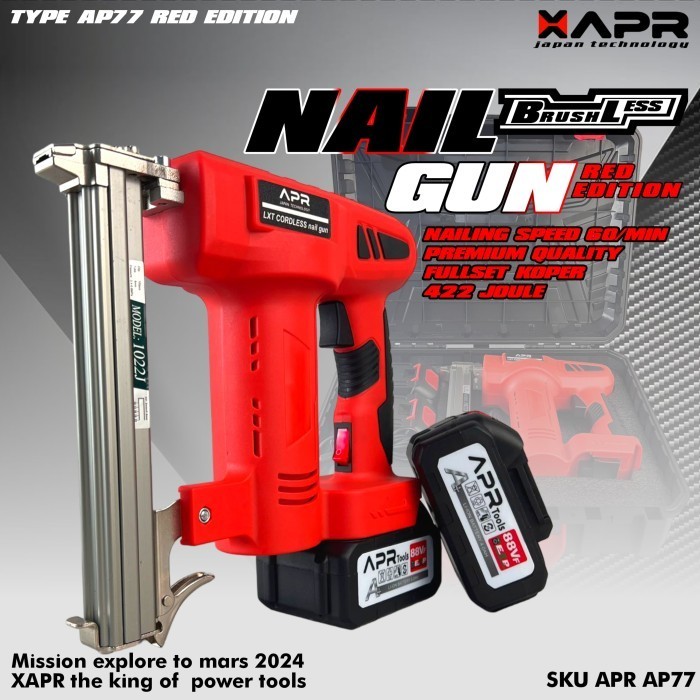 Jual Japan Mesin Tembak Paku Nail Gun baterai Cordless garansi resmi | Shopee Indonesia