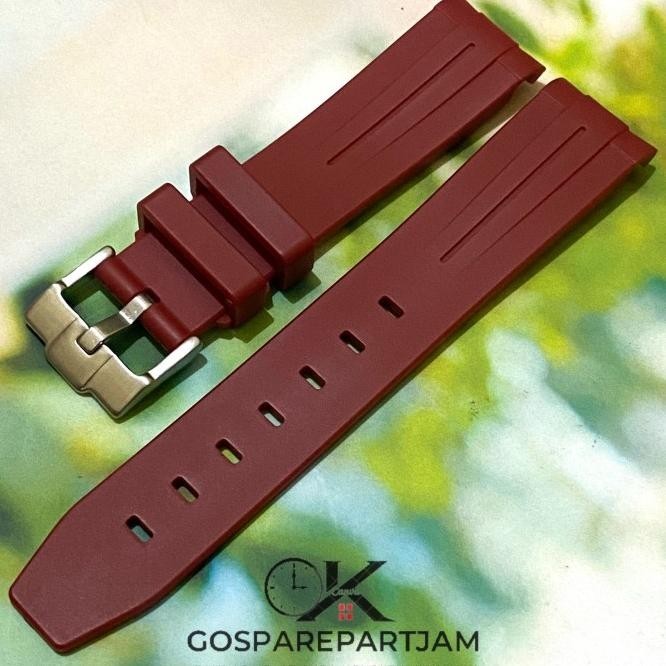 Jual Strap Tali Jam Rubber Melengkung 20 mm Omega X Swatch Moonswatch ...