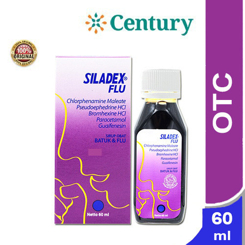 Jual SILADEX FLU (UNGU) SIRUP OBAT BATUK & FLU 60ML / OBAT BATUK FLU ...