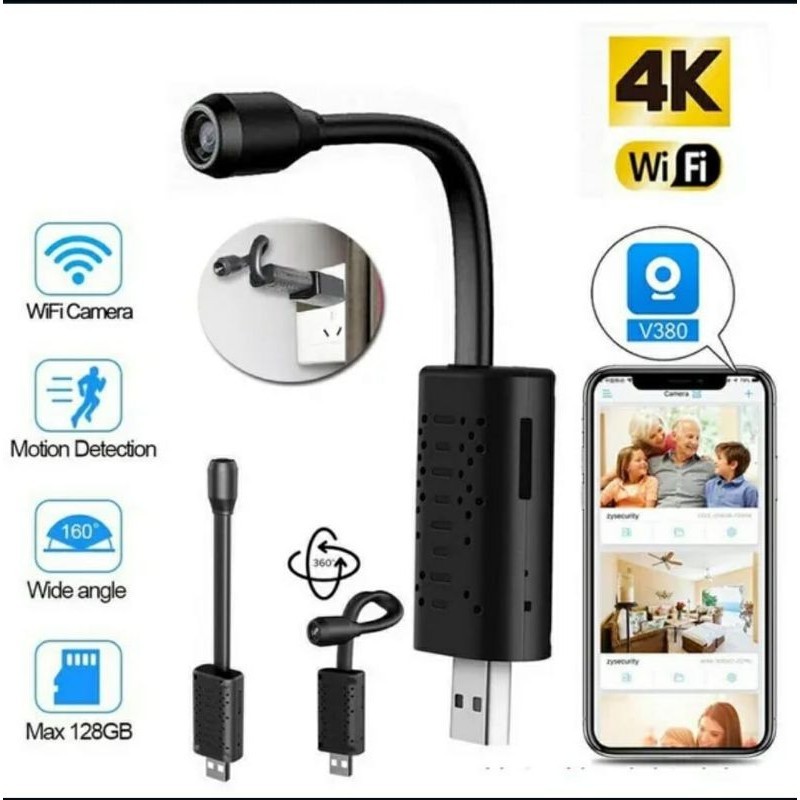Jual IP Camera mini wireless 8MP / WiFi Hidden kamera Spy wifi | Shopee ...