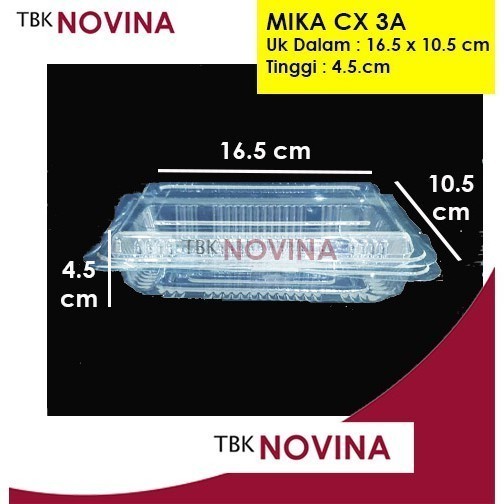 Jual [10PCS] MIKA 3A PLASTIK MIKA BENING KEMASAN TEMPAT MAKANAN PUDING ...